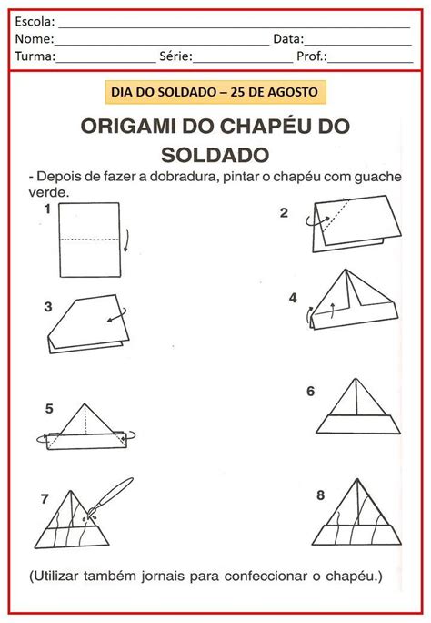 Atividades Para O Dia Do Soldado Apostila Completa Artofit