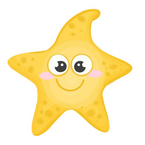 dibujo de dibujos animados de una estrella de mar ilustración de