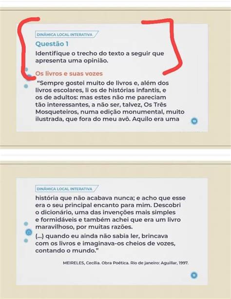 Questão 1 Identifique o trecho do texto a seguir apresenta uma