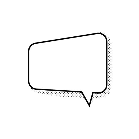 Quadro De Bolha Do Discurso Para Fundo Branco Isolado De Texto Em