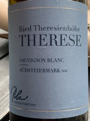 Weingut Erich Walter Polz Ried Theresienhohe Therese Sauvignon Blanc