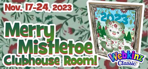 Visit The Merry Mistletoe Clubhouse Room WKN Webkinz Newz