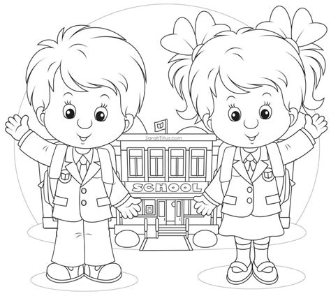 Desenho De Escola Para Colorir E Imprimir E Fazer Atividades