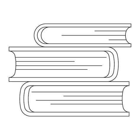 Premium Vector Books Icon Illustration