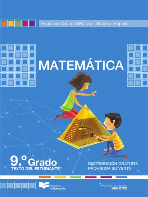 Libro de Matemáticas 9 EGB Descargar PDF 2024
