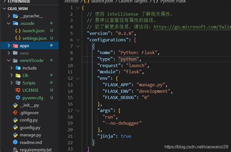 vscode编辑器中python flask项目代码调试windows python黑洞网