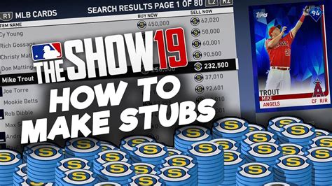 How To Make Stubs Fast In MLB The Show 19 Tips Tutorial YouTube