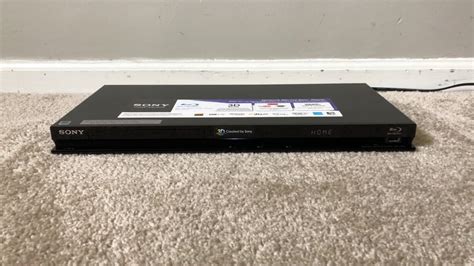 Sony Bdp S Single Blu Ray Dvd Compact Disc Cd Player Youtube