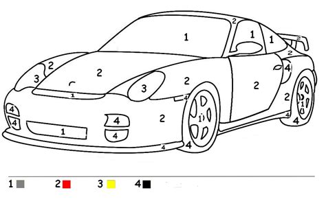Coloriages Voiture de course Transport Dessins à colorier