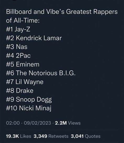 Victor On Twitter RT Price0fwoke Greatest Rappers Of All Time
