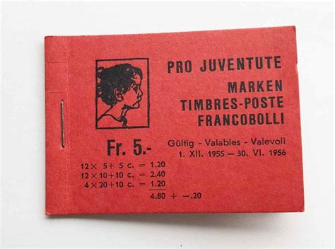 Pro Juventute 1955 Markenheft Nr 4 Kaufen Auf Ricardo