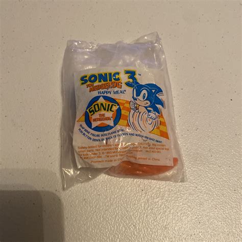 Mavin 1993 Sega Sonic The Hedgehog McDonalds Happy Meal Toy Under 3
