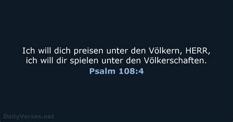 18 September 2023 Bibelvers Des Tages ELB Psalm 108 4