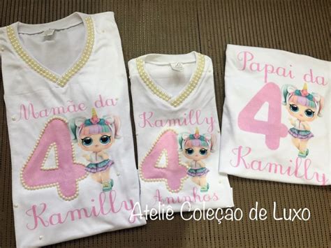 Camisetas da Lol Unicornio Mãe Pai e Aniversáriante Elo7