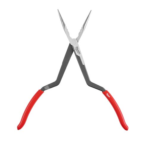 PINCE A BEC DEMI ROND LONG DROIT LONG REACH PLIER 45 MILWAUKEE