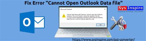 Fix The Error Outlook Data File Cannot Be Accessed Error