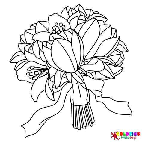 Coloriages De Bouquets De Fleurs Coloringpagesonly