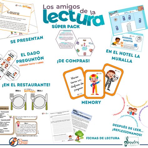PACK LOS AMIGOS DE LA LECTURA Aula En Juego