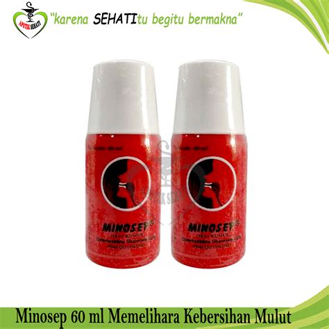 Minosep Obat Kumur Gargle Merah Antiseptik Perawatan Mulut Lazada