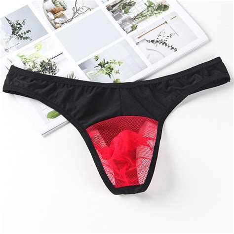Transparente Atmungsaktive Mesh Höschen Für Herren Sexy Tangas G String