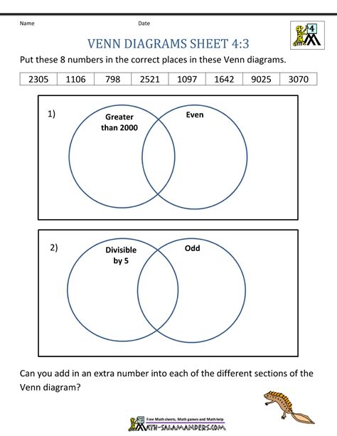 Venn Diagram Gcse Maths Steps Examples Worksheet Worksheets