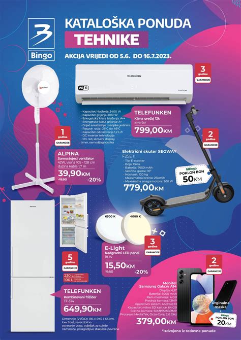Bingo Katalog Tehnike Od 05 06 Do 16 07 Bingo Vikend Akcija