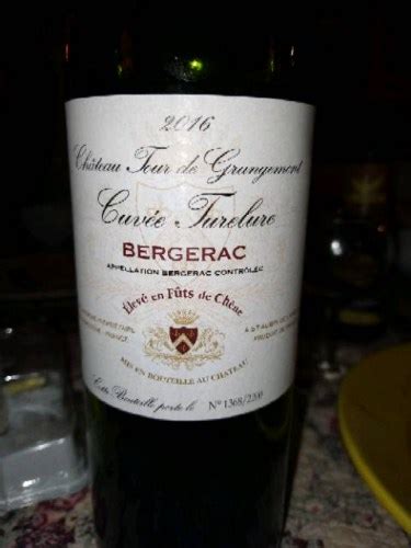 Château Tour de Grangemont Cuvée Turelure Bergerac Vivino US