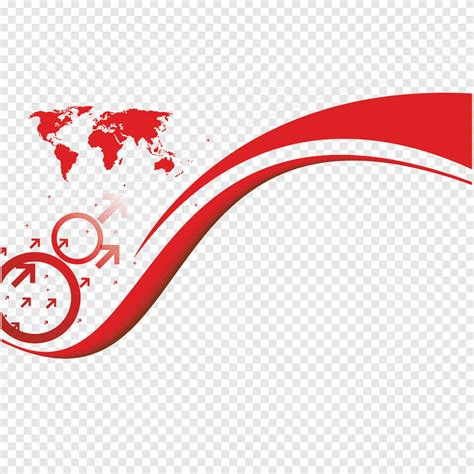 Descarga Gratis Ilustraci N De Mapa Rojo L Nea De Arte Abstracto