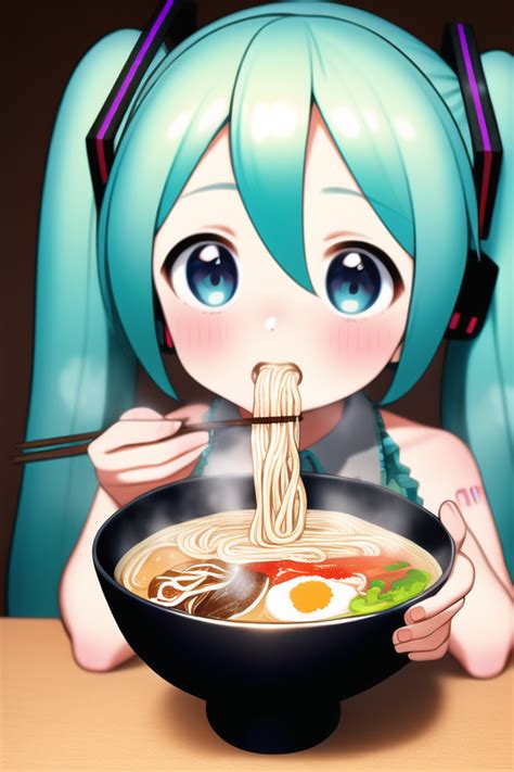 杉浦 次郎単行本5巻発売中 on Twitter RT 8co28 初音ミクさんAIラーメン 両手の指が5本できちんとした箸と器の