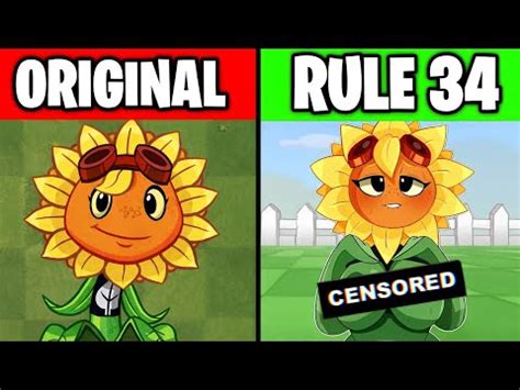 7 PLANTAS más BUSCADAS en La RULE 34 Plants Vs Zombies YouTube