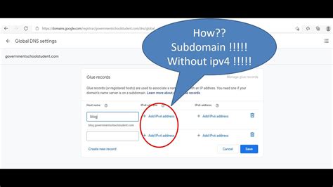How To Find My Ipv4 To Create Subdomain In Google Domain What Is Ipv4