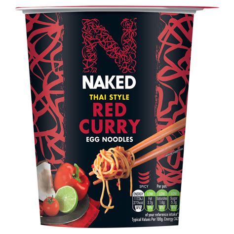 Naked Thai Style Red Curry Egg Noodles 78g Noodles Iceland Foods