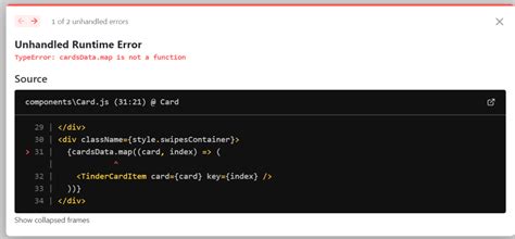 Typeerror Cardsdata Map Is Not A Function Moralis General Moralis