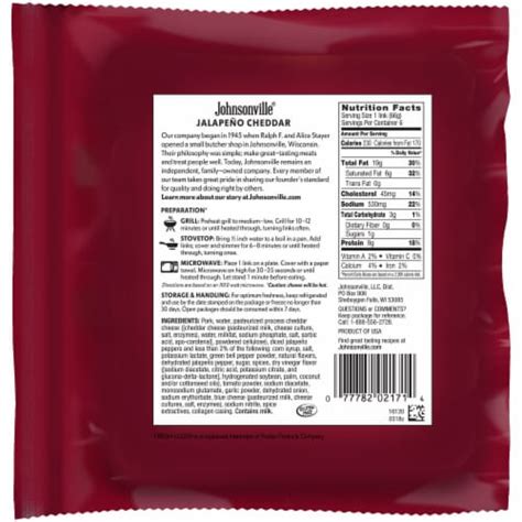 Johnsonville Jalapeno Cheddar Smoked Sausages 14 Oz Frys Food Stores