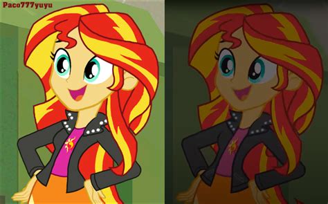 3108492 Safe Artist Paco777yuyu Sunset Shimmer Human Equestria