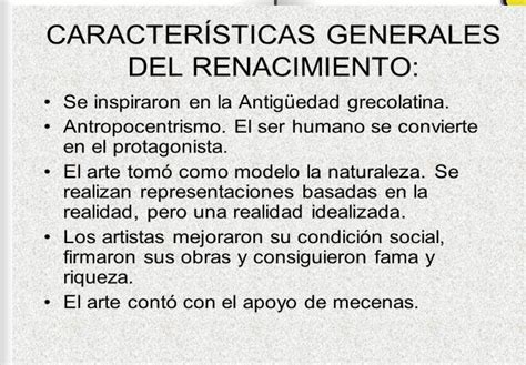Características del Renacimiento Brainly lat