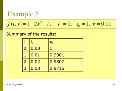 se301 numerical methods topic 8 ordinary differential equations odes lecture kfupm term 101