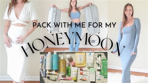 PACK WITH ME FOR MY HONEYMOON Try On Haul And Travel Skincare YouTube