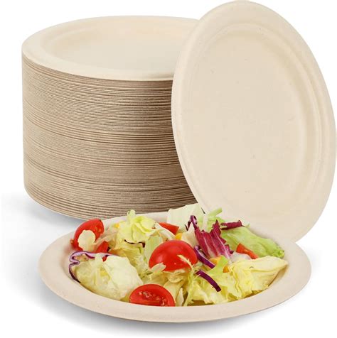 Amazon Sustainables Compartment Natural Molded Fiber Plates