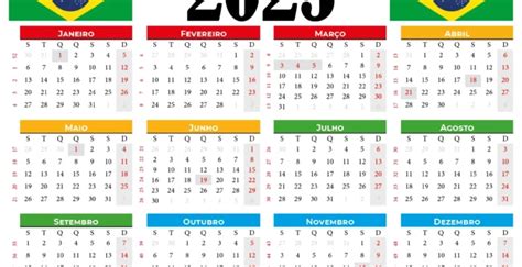 Calendário 2025 Calendarena