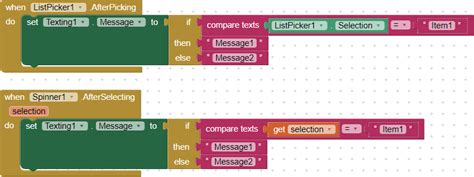 listpicker or spinner selection 2 by nishyanthkumar mit app inventor help mit app