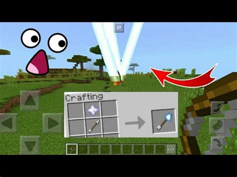 COMO HACER UN ARCO QUE DISPARA RAYOS EN MINECRAFT PE SIN MODS
