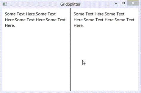 Gridsplitter In Wpf It Tutorials With Example