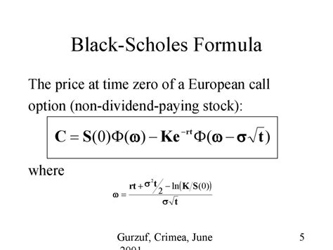 The Binomial Model For Option Pricing