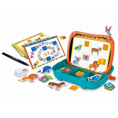 Jeu éducatif mallette Lettres Animaux magnétiques Clementoni King