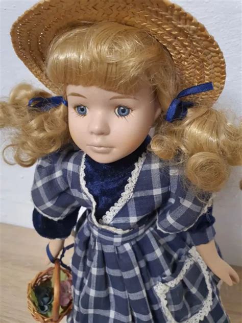 POUPÉE D ARTISTE POUPÉE en porcelaine 40 cm collector rareté vintage