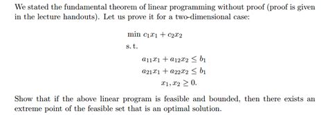we stated the fundamental theorem of linear