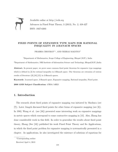 pdf fixed points of expansive type maps for rational inequality in 2 banach spaces