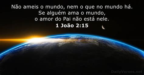 16 de outubro de 2023 Versículo da Bíblia do dia 1 João 2 15