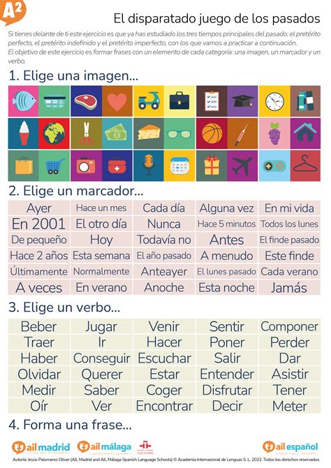 Contraste De Pasados Espagnol Conjuga Los Verbos En La Forma Correcta